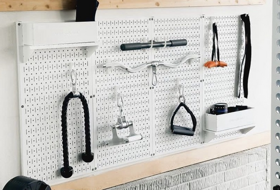 Pegboards - Blue Metal Peg Board Pack – Gym Pegboard